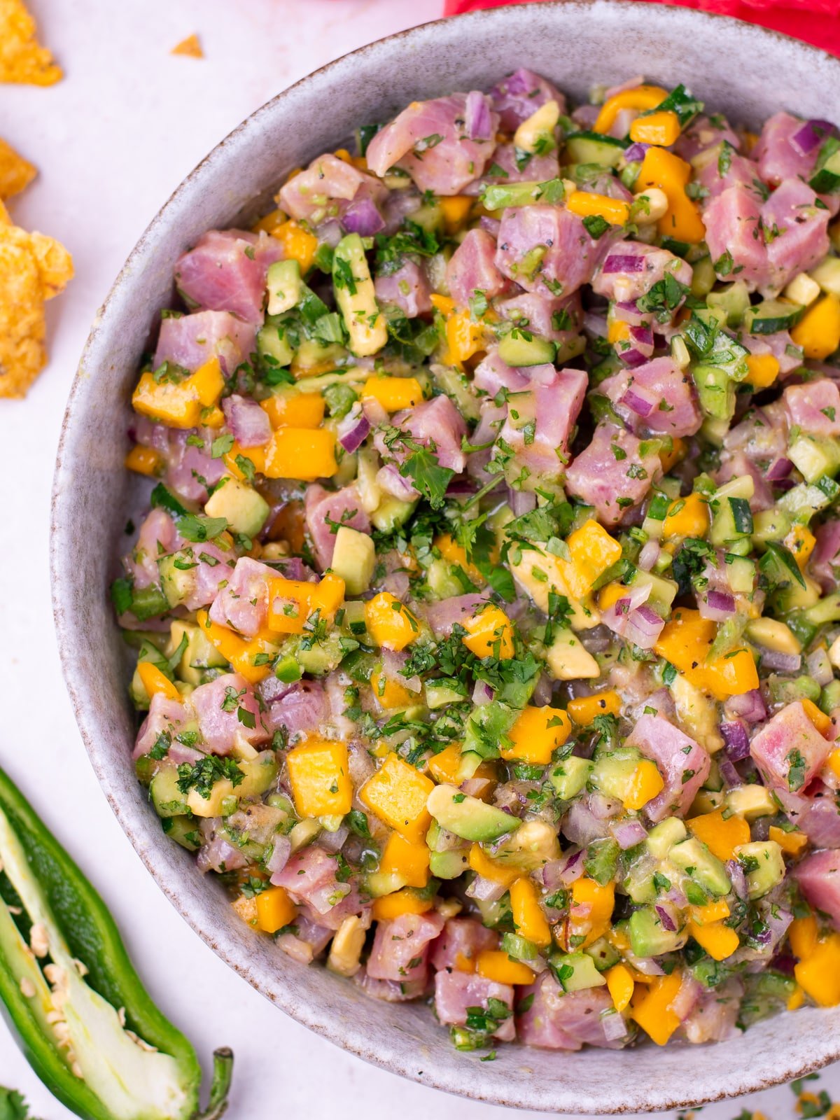 Ahi Tuna Ceviche (super easy, fresh and flavorful!)