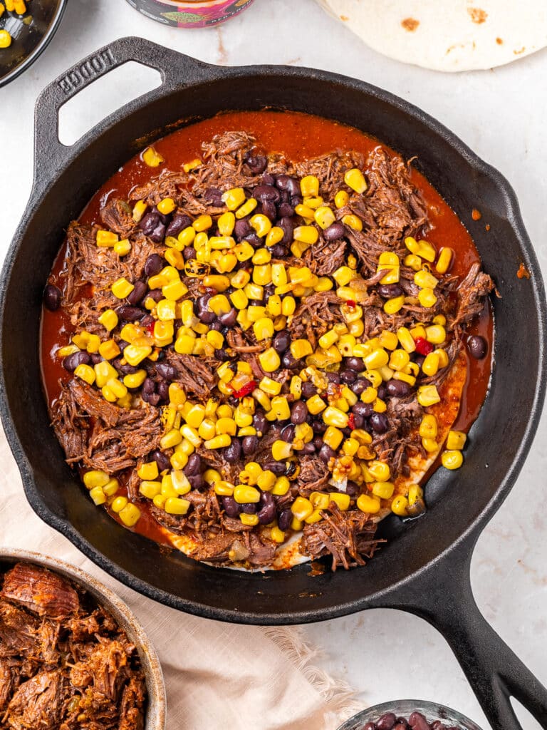 Absolutely Delicious Beef Enchilada Pie