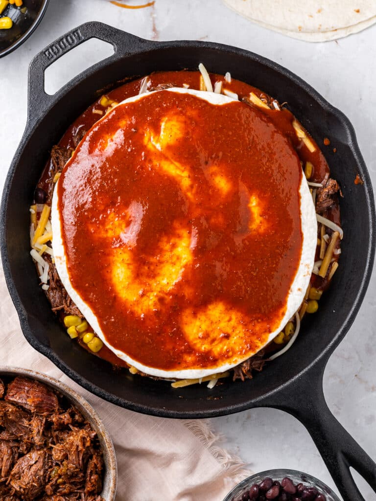 Absolutely Delicious Beef Enchilada Pie