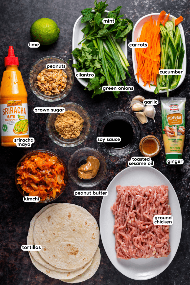 Korean Chicken Tacos with Caramelized Kimchi
