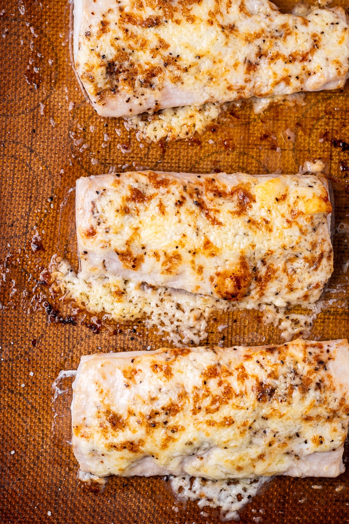 Broiled Mahi Mahi with Parmesan Butter