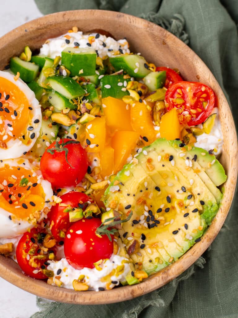 Cottage Cheese Bowl Two Ways (sweet and savory!)