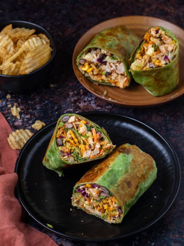 Ridiculously Good Chopped Salad Wraps (easy and healthy!)