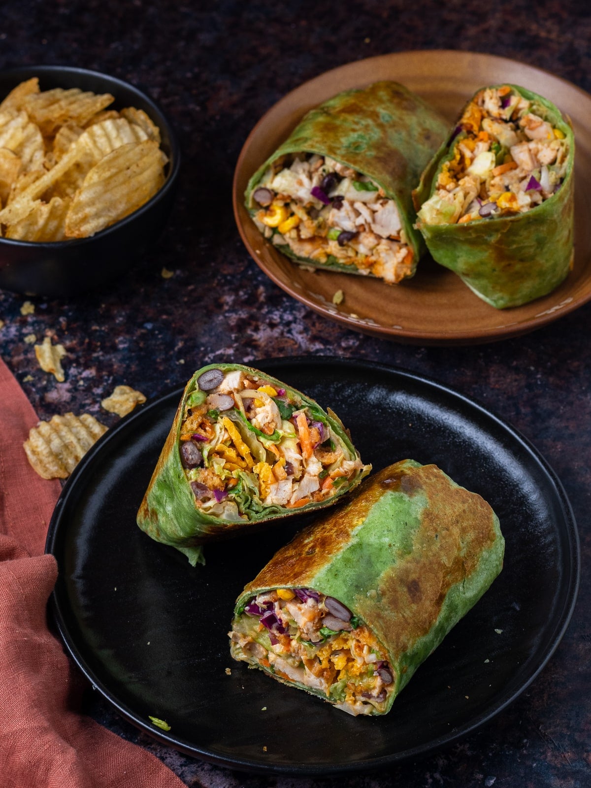 Ridiculously Good Chopped Salad Wraps (easy and healthy!)