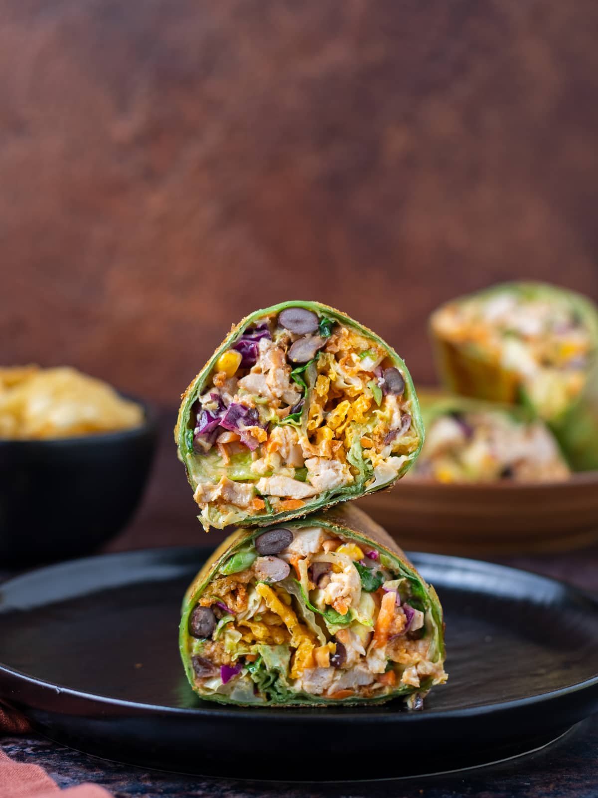 Ridiculously Good Chopped Salad Wraps (easy and healthy!)