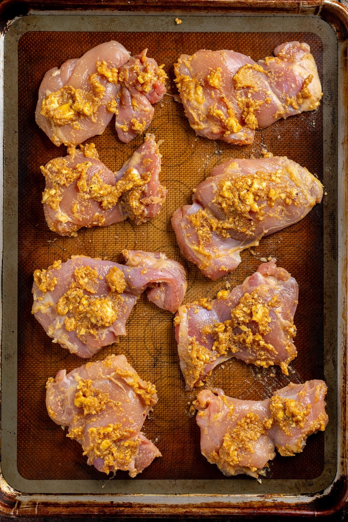Roasted Miso Chicken Thighs - easy weeknight dinner!
