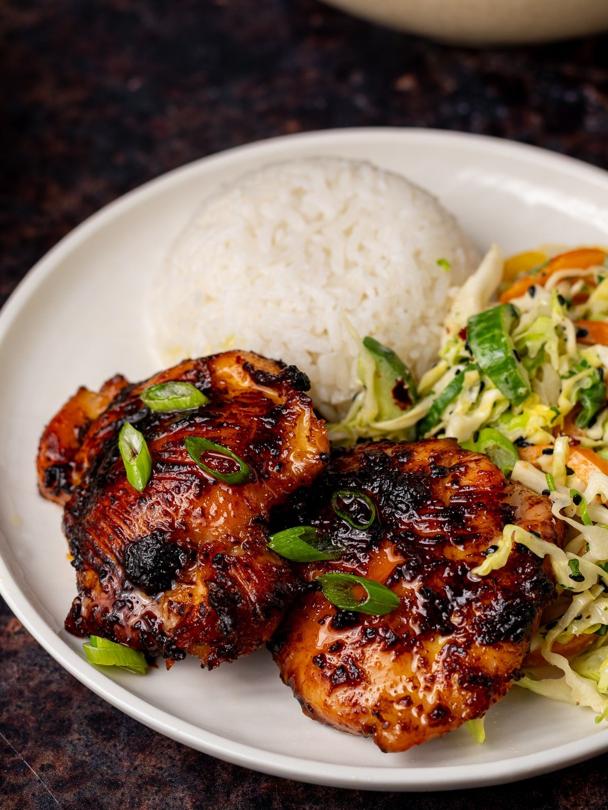 Roasted Miso Chicken Thighs - easy weeknight dinner!