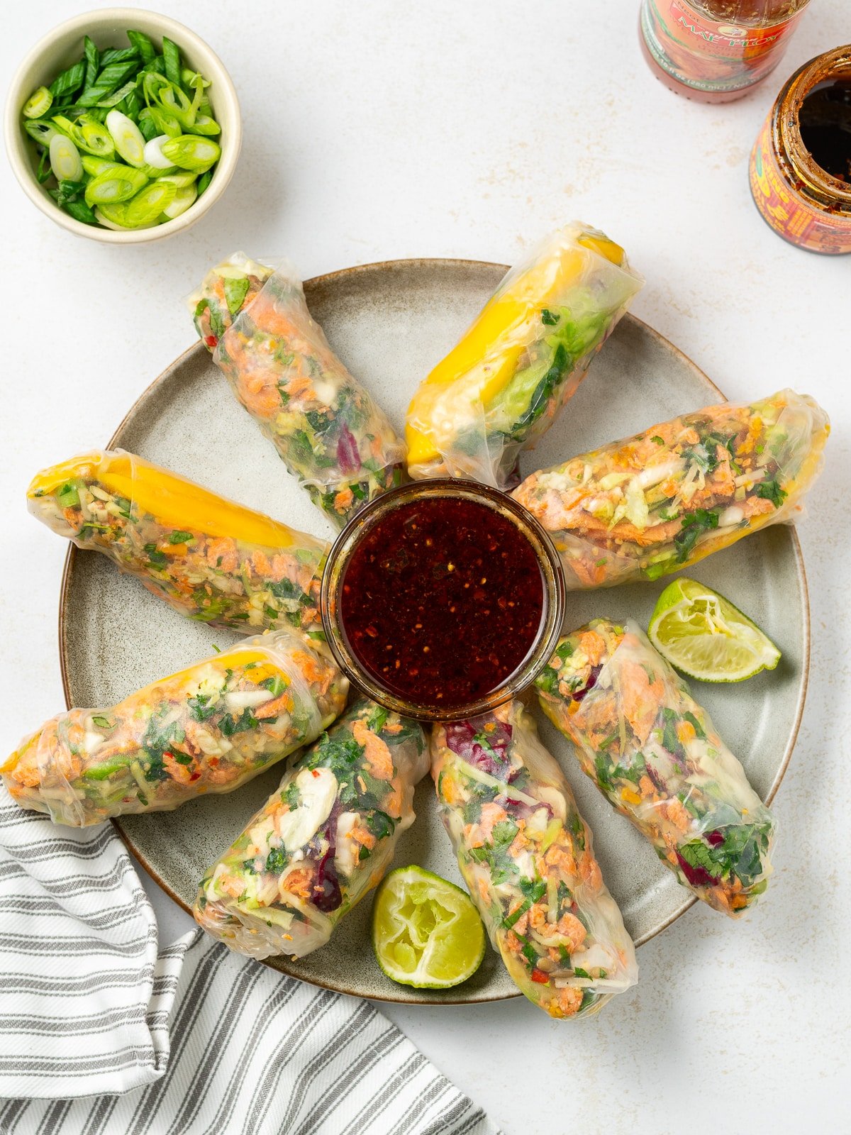 Unbelievably Easy Salmon Spring Rolls Recipe