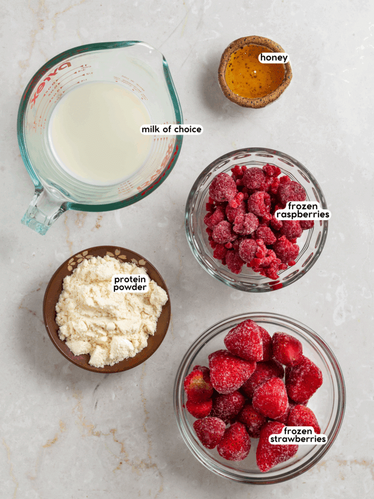 Loaded Strawberry Smoothie Bowl - easy and healthy!