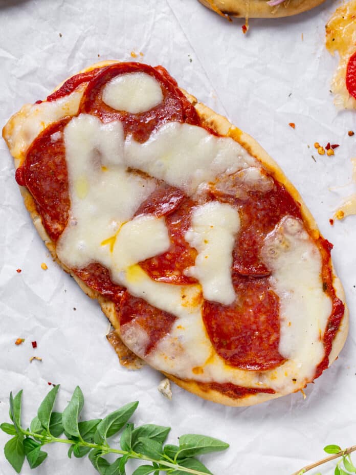 Super Easy Mini Naan Pizzas 4 Ways