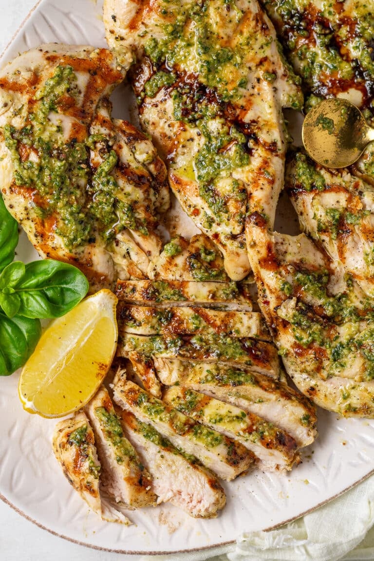 Best Pesto Chicken Breast Recipe (grill, air-fry or roast!)